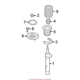 BMW Coil Spring – Front 31336851716 Genuine BMW 31336851716