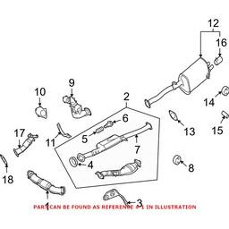 Exhaust Joint Pipe Genuine Saab 32007278