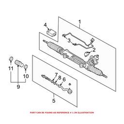 Rack and Pinion Assembly Genuine BMW 32103444366