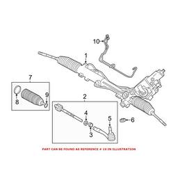 Power Steering Line – Front Genuine BMW 32106795227