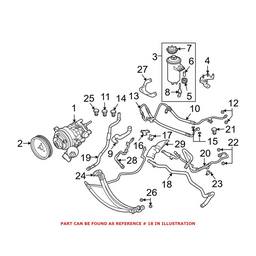 BMW Power Steering Reservoir Hose 32416763559 Genuine BMW 32416763559