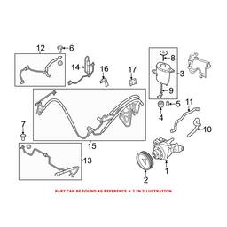 BMW Power Steering Pump Pulley 32427582943 Genuine BMW 32427582943