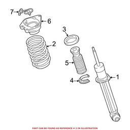 Coil Spring – Rear Genuine BMW 33536870549