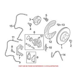 Disc Brake Caliper – Front Driver Left Genuine BMW 34106790921