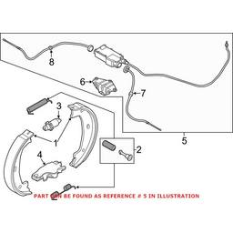 BMW Parking Brake Actuator Genuine BMW 34436874220
