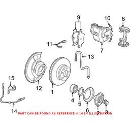 ABS Wheel Speed Sensor – Front Genuine BMW 34526756378
