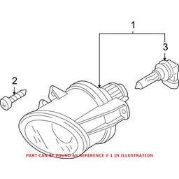 VW Foglight Assembly – Driver Side 3C0941699B Genuine VW/Audi 3C0941699B