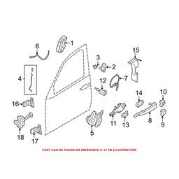 BMW Door Hinge = Front Driver Side Lower 41007377547 Genuine BMW ...