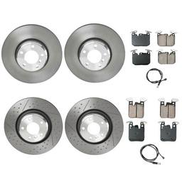 BMW Disc Brake Pad and Rotor Kit – Front and Rear (340mm/345mm ...