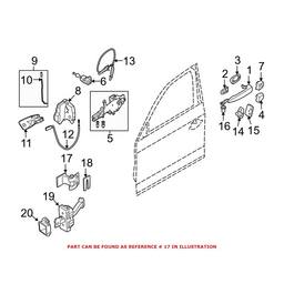BMW Door Hinge 41517046056 Genuine BMW 41517046056