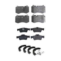 Mercedes Disc Brake Pad Set Kit – Front and Rear (With Shoes ...