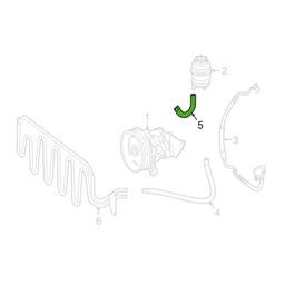 Mercedes Power Steering Reservoir Hose 4634603324 Genuine Mercedes-Benz ...