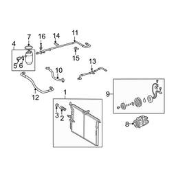 Mercedes A/C Receiver Drier 4635000249 Genuine Mercedes-Benz 4635000249