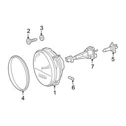 Mercedes Headlight – Front 4638200059 Genuine Mercedes-Benz 4638200059