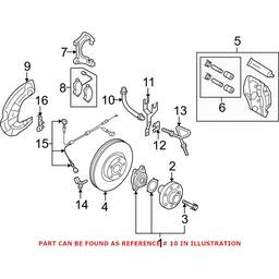 Audi Brake Hose – Front 4F0611707B Genuine VW/Audi 4F0611707B