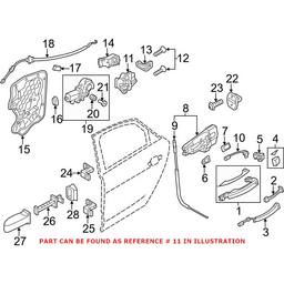 Audi Door Lock Actuator Motor – Rear Passenger Side 4H0839016D Genuine ...