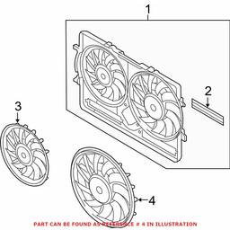 Audi Engine Cooling Fan Motor – Driver Side 4H0959455AD Genuine VW/Audi ...