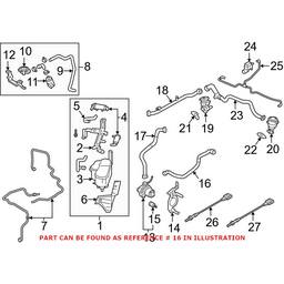 Audi Secondary Air Injection Pump Hose 4M0133889F Genuine VW/Audi ...