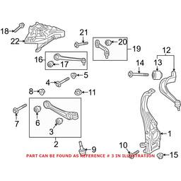 Suspension Control Arm Bushing – Front Lower Forward Outer Genuine VW ...