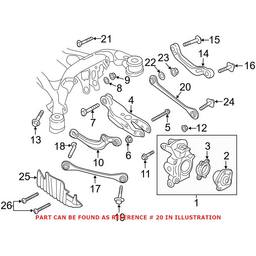 Audi Suspension Control Arm 4M0501529L Genuine VW/Audi 4M0501529L