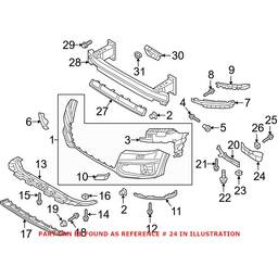 Audi Mud Guard – Front Driver Side 4M0807547D Genuine VW/Audi 4M0807547D