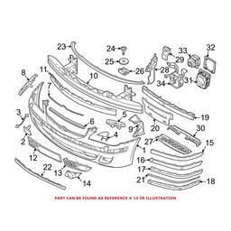 BMW Foglight Grille – Front Passenger Side 51117142180 Genuine BMW ...