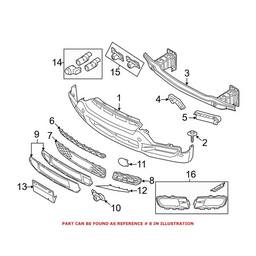 Grille – Front Driver Side Genuine BMW 51117159595