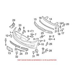 BMW Grille – Front Driver Side Lower 51117200697 Genuine BMW 51117200697