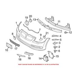 BMW Grille – Front Passenger Side Outer 51117227942 Genuine BMW 51117227942