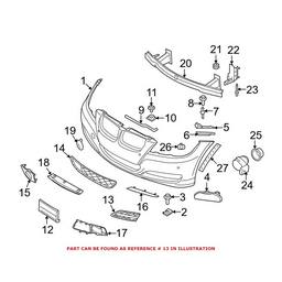 BMW Grille – Front Driver Side Outer 51117228953 Genuine BMW 51117228953