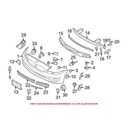 Grille – Front Lower Center Genuine BMW 51117285959