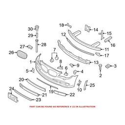 Grille – Front Passenger Side Lower Genuine BMW 51117295268