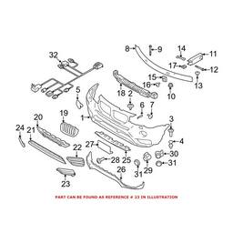 BMW Fog Light Trim = Front Driver Side 51117347945 Genuine BMW 51117347945