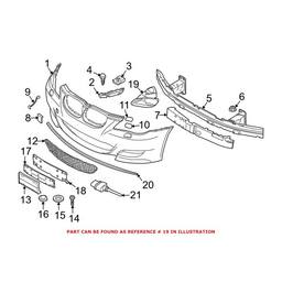 Brake Air Duct – Front Passenger Right Genuine BMW 51117895744