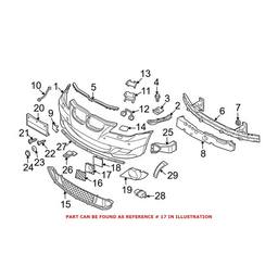 BMW Grille – Front Passenger Side Lower 51117897183 Genuine BMW 51117897183