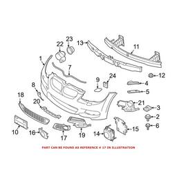 BMW Fog Light Trim = Front Passenger Side 51118038936 Genuine BMW ...