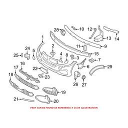 Grille – Front Upper Genuine BMW 51118054013