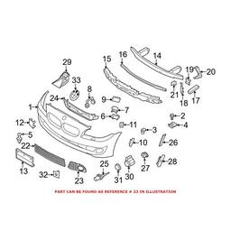 BMW Grille – Front Driver Side Lower 51118059001 Genuine BMW 51118059001