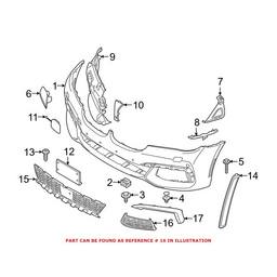 BMW Fog Light Trim = Front Passenger Side 51118061126 Genuine BMW ...