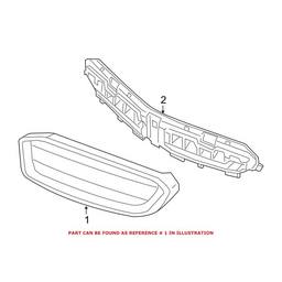 Grille – Front Driver Side Genuine BMW 51137370633