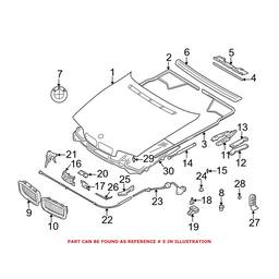 Support Plate – Driver Side Genuine BMW 51138236889