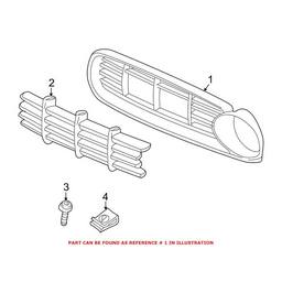 BMW Grille – Front Driver Side Inner 51138268231 Genuine BMW 51138268231