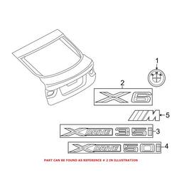 BMW Hatch Emblem – Genuine BMW Genuine BMW 51147196556