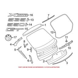 BMW Hatch Emblem – Rear 51147239730 Genuine BMW 51147239730