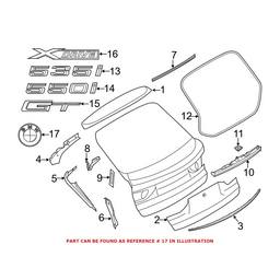 BMW Hatch Emblem – Rear 51147336450 Genuine BMW 51147336450