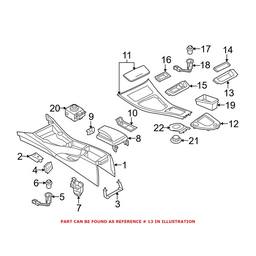 BMW Center Console Sunglass Tray 51167132376 Genuine BMW 51167132376