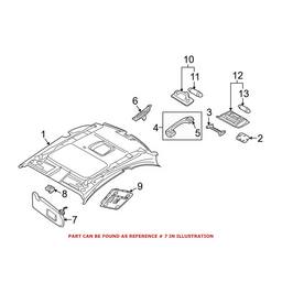 Sun Visor – Driver Side Genuine BMW 51167252483