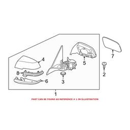 BMW Door Mirror – Driver Side 51167268573 Genuine BMW 51167268573