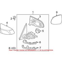 Side Mirror Housing – Passenger Side Genuine BMW 51167327896