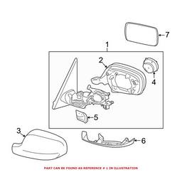 BMW Door Mirror – Front Driver Side 51167395693 Genuine BMW 51167395693